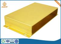China Golden Anodized Aluminum Extrusion Electronic Enclosure CNC Machined 6000 Series 1.0mm Wall for sale