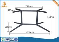 China Aluminum Alloy Restaurant Table Base 200x600mm with 1200x700mm Melamine Top for sale