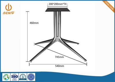 China OEM Aluminum ADC12 Die Casting Coffee Table Base 600mm Modern Furniture Spare Parts for sale