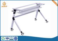 China Electroplated Office Furniture Die Casting Table Legs 1200W 750H Custom for sale