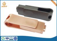 China Custom Zinc Alloy Die Casting USB Connector Shell Ra0.8 Ra3.2 57x15x7mm for sale