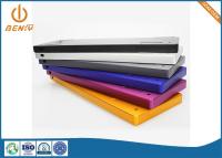 China Anodized Aluminum CNC Machined Parts Logo Laser Marking Mechanical Keyboard Enclosures for sale