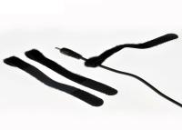 China P Shape Hook and Loop Cable Ties with Hole 180mm Length Reusable Nylon for sale