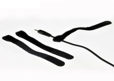 China P Shape Hook and Loop Cable Ties with Hole 180mm Length Reusable Nylon for sale