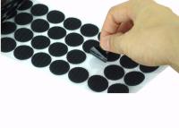 China Self Adhesive Hook and Loop Dots 3/4 Inch 2500 Times Peeling Heavy Duty Black White Coins Bulk for sale