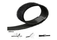 China Nylon Double Sided Hook and Loop Tape 16mm Self Adhesive Back to Back Reusable Cable Ties for sale