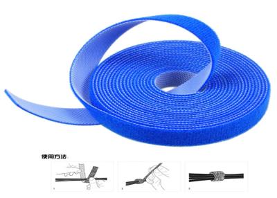 China Reusable Back to Back Hook and Loop Cable Tie 1cm Width Nylon Eco Friendly for sale