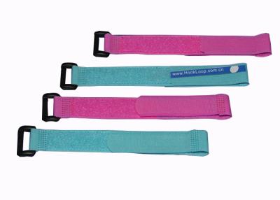 China Narrow Reusable Nylon Short velcro tie down straps Environmentally Friendly for sale