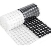 China 10mm Dia High Temperature Resistance Strong Adhesive Hook and Loop Dots Self Adhesive Fastener Dots for sale