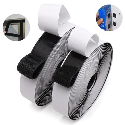 China Waterproof 10mm Strong Sticky Back Self Adhesive Hook And Loop Tape for Heavy Duty Applications for sale