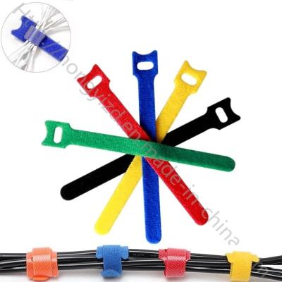 China Reusable 2000 Times Double-Sided Hook and Loop Strap 1cm-2.5cm Width for Cable Management for sale