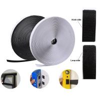 China Hot Melt 3m Glue Self Adhesive Velcro Strips Nylon Hook And Loop Fasteners 2mm for sale