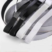 China 20mm Self Adhesive Hook And Loop Tape Black  2 Inch Rolls Hot Melt Glue for sale