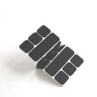 China Self Adhesive Hook and Loop Dots 60% Nylon 40% Polyester 2500 Peeling Black for sale