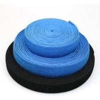 China Nylon Elastic Hook and Loop Tape 20mm x 20 Yards High Stretch Self Adhesive Velcro Strap for sale