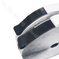 China 20mm Self Adhesive Hook And Loop Tape Black  2 Inch Rolls Hot Melt Glue for sale