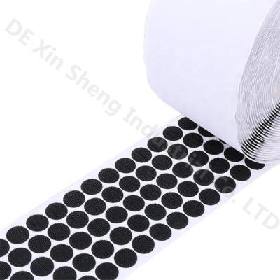China Customized Self-Adhesive Hook and Loop Dots 2500 Times Peeling Heavy Duty Nylon Fastener for sale