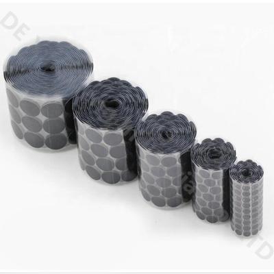 China 16MM Adhesive Backed Hook And Loop Tape , Round  Fasteners On One Roll for sale