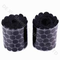 China Self Adhesive Hook and Loop Dots 1 Roll Heavy Duty 2500 Peeling Cycles Custom Logo for sale