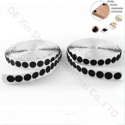China 25mm Colored Dots Backed nylon self adhesive dots standard sticky dots hook and loop dots for sale