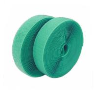 China 75mm Light Green Mushroom Hook and Loop Tape High Strength Sew On 25m Roll for sale
