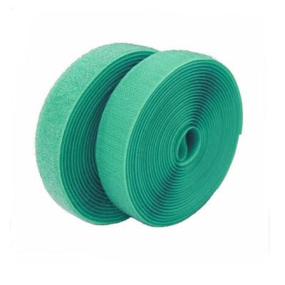 China 75mm Light Green Mushroom Hook and Loop Tape High Strength Sew On 25m Roll for sale