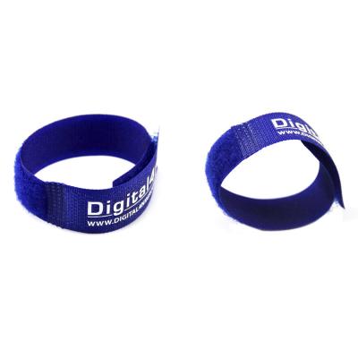 China Self Lock 100% Nylon 20mm Hook and Loop Cable Ties Reusable Velcro Wrap Roll 50 Pack for sale