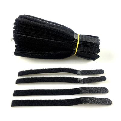 China Custom Label Printed Nylon Reusable Hook and Loop Cable Ties 6 inch 50 Pack for sale