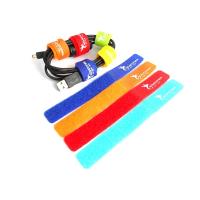 China Nylon Hook and Loop Cable Ties Reusable Adjustable 50,000 Cycle Life Cable Wrap for sale