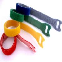 China Self Gripping Cable Management Hook Loop Tape Reusable Cable Ties 1cm Width 50 Pack for sale