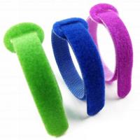 China Dual Sided Mushroom Hook and Loop Cable Tie 1cm Width Reusable Nylon Fastener for sale