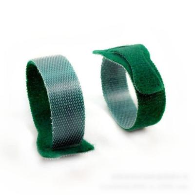 China Reusable 25x200mm T-Shape Double Side Back to Back Hook and Loop Cable Ties Nylon for sale