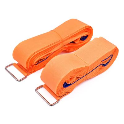 China Reusable Hook and Loop Pallet Straps 20mm Width 100cm Length Nylon Cargo Tie Down for sale