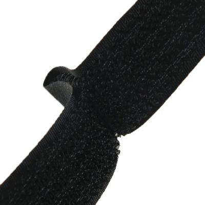 China Soft Nylon Single Sided Velcro Tape 20mm to 100mm Hook and Loop Carpet Tape for sale