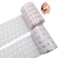 China Die Cutting 25mm 30mm Hook And Loop Self Adhesive Dots Tear Resistance for sale