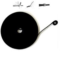 China Reusable 2cm Width Hook and Loop Cable Tie 25m Roll Self-Adhesive Nylon Fastening Tape for sale