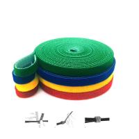 China Self Locking Hook and Loop Cable Tie 25m Roll 2.5cm Width Reusable Nylon for sale