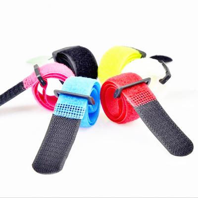 China Self Locking Hook and Loop Adjustable Strap 40mm Colored Strong Velcro Straps for sale