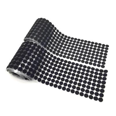 China Self Adhesive Hook and Loop Dots 110mm Width 50 Yards Heavy Duty Nylon Tape for sale