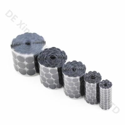 China Double Sided 100% Nylon Hook And Loop Velcro Dots 50 Yards/Roll OEM/ODM for sale