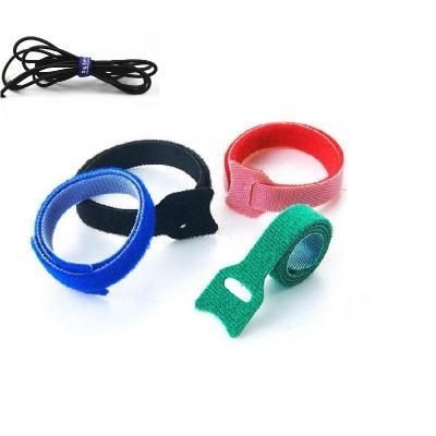 China Reusable Nylon Hook and Loop Cable Ties 20mm Width Flame Retardant Cable Wrap 18cm Length for sale