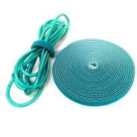 China Double Sided Back to Back Hook and Loop Cable Tie 100% Nylon 2cm Width Reusable for sale