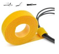 China Self Locking Hook and Loop Cable Tie 25m Roll 2.5cm Width Reusable Nylon for sale