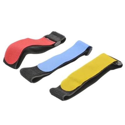 China Nylon 15mm x 200mm Elastic Reusable Hook and Loop Tape Adjustable Cable Ties for sale
