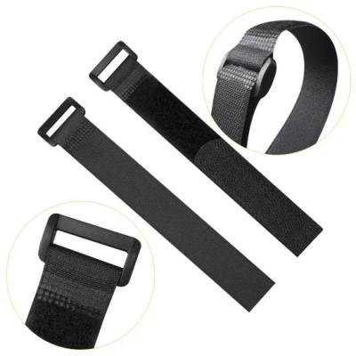 China Nylon Velcro 20mm Adjustable Hook Loop Straps Self Stick Reusable Cable Ties for sale