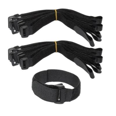 China Self-Adhesive Baggage Binding 10mm Magic Hook Loop Straps ROHS Velcro 50cm for sale
