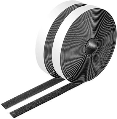 China 12mm Self Adhesive Hook and Loop Tape Nylon Velcro Roll Strong Sticky 50000 Cycles for sale