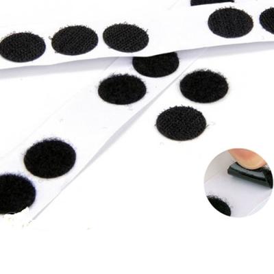 China SGS Hook and Loop Self Adhesive Dots Heavy Duty 2500 Times Peeling Nylon Velcro Dots for sale