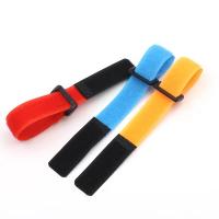 China Nylon Reusable Hook and Loop Straps with Custom Logo Printing and Eco-Friendly Design for Secure Cable Management for sale