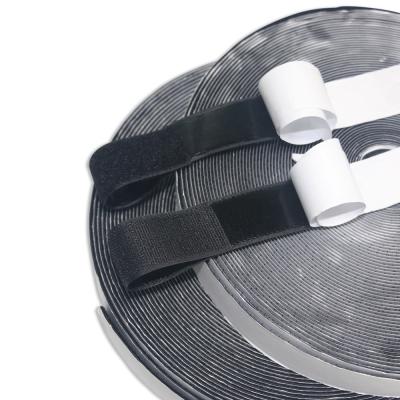 China 2mm Thick Self Adhesive Hook and Loop Tape with Strong Sticky Glue Customizable Widths for sale